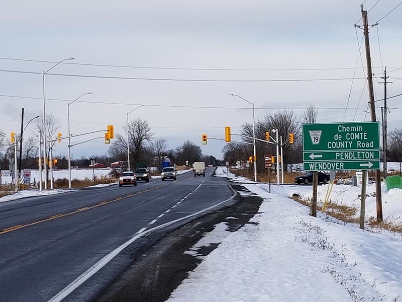 Installation of traffic signals completed on County Road 17 in Wendover ...